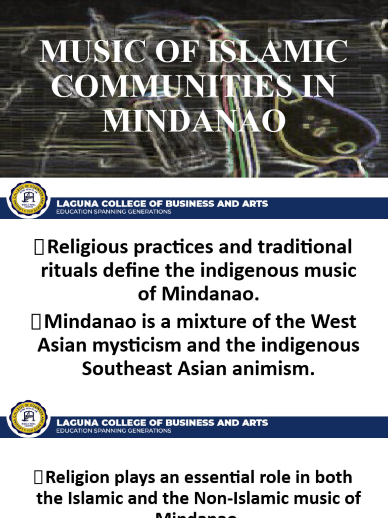 Week 4 Q1 Music of Islamic Groups in Mindanao | PDF