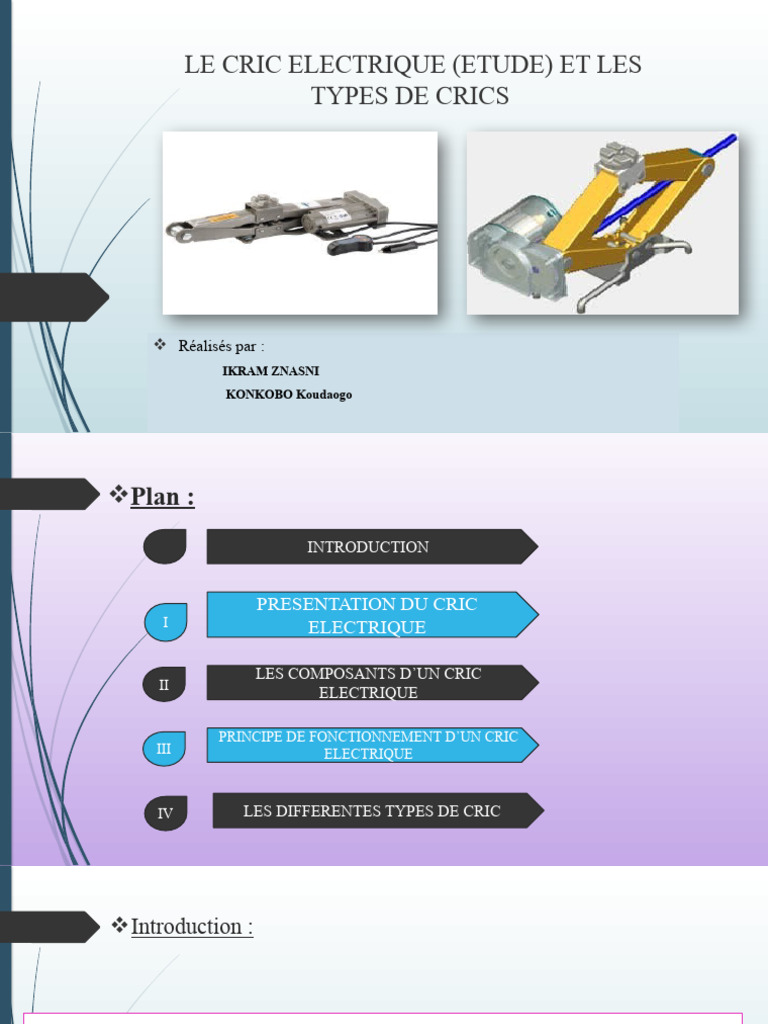 Etude de Cric Electrique | PDF | Ordinateurs | Technologie et ingénierie