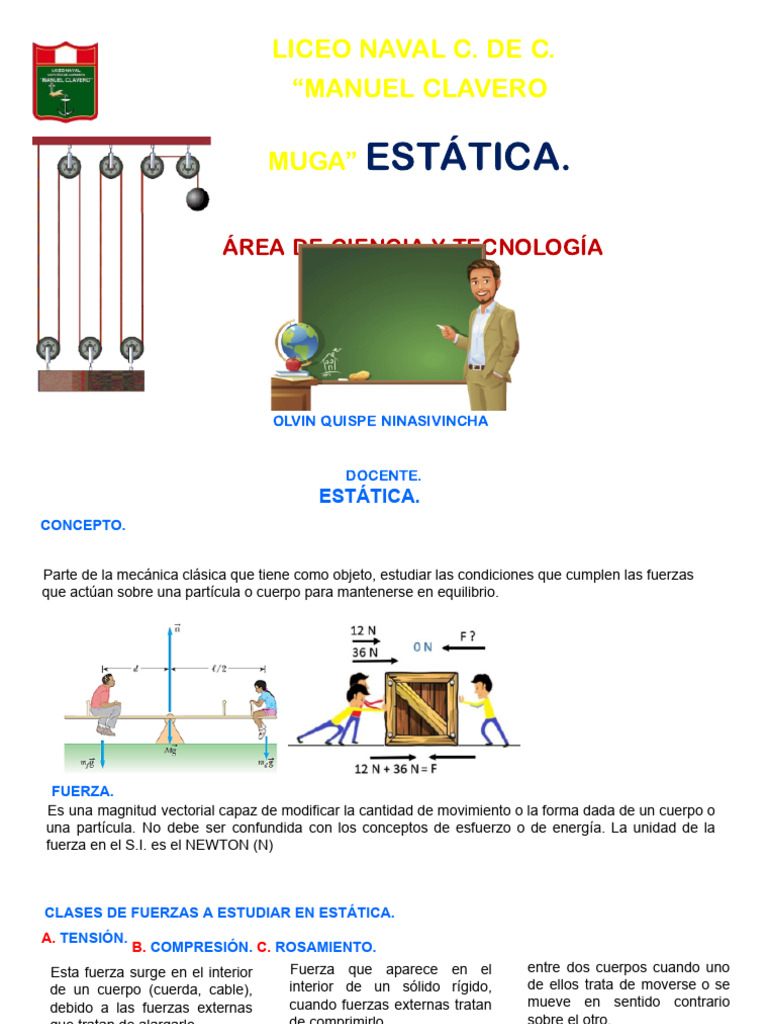 Fundamentos de Estática y Fuerzas | PDF