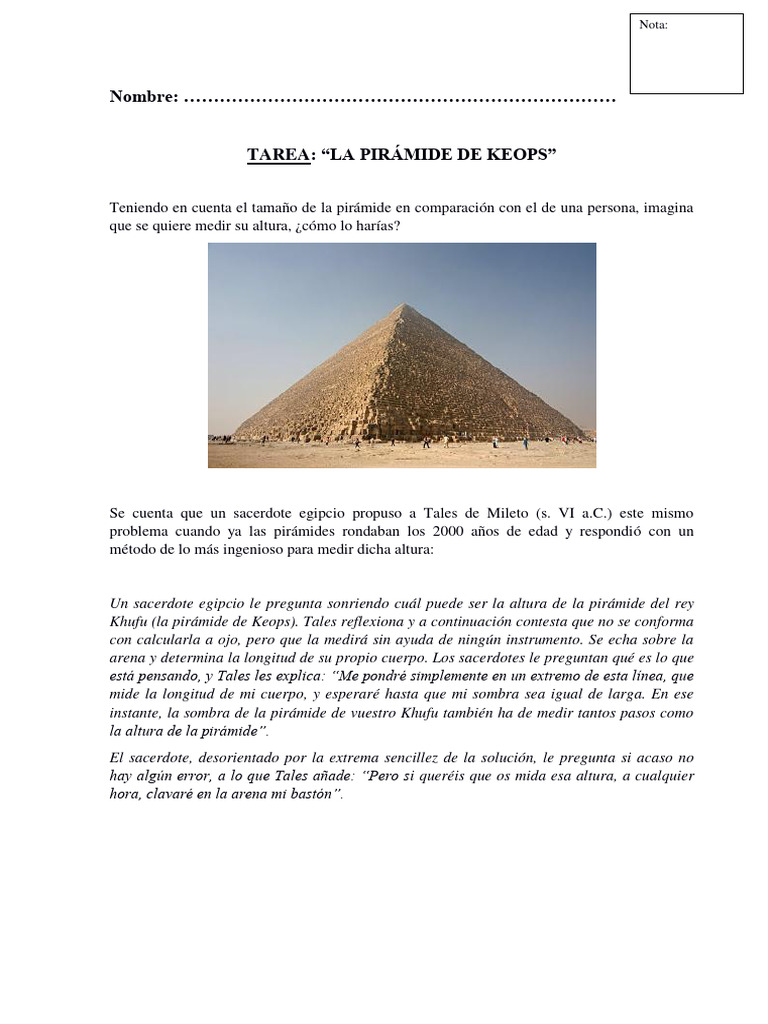 La Pirámide de Keops | PDF