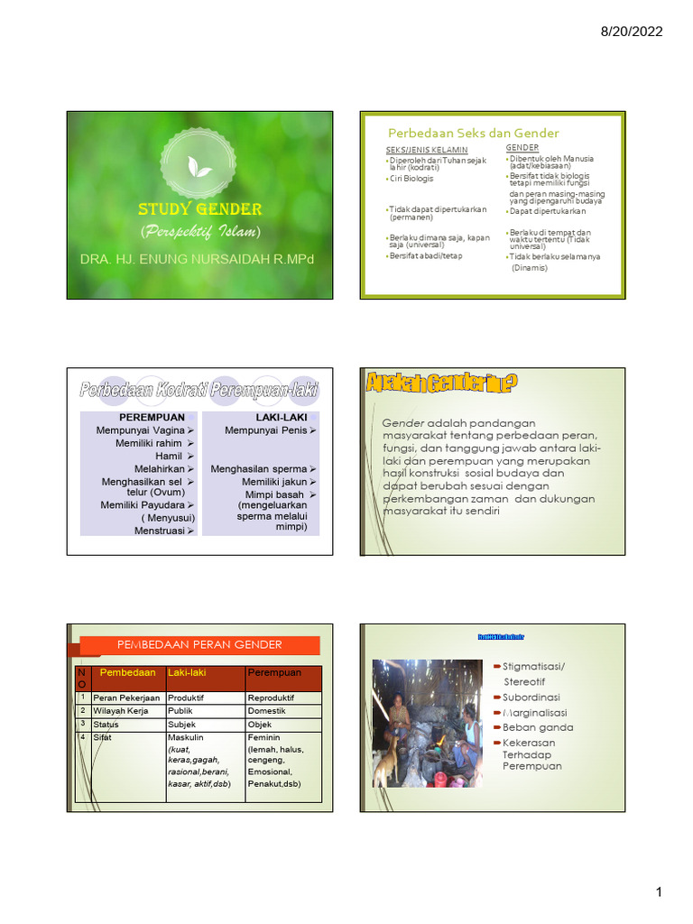 Gender Perspektif Islam Ok (1) .PPT (Compatibility Mode) | PDF