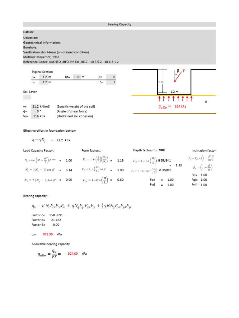 Bearing Capacity - V03 | PDF
