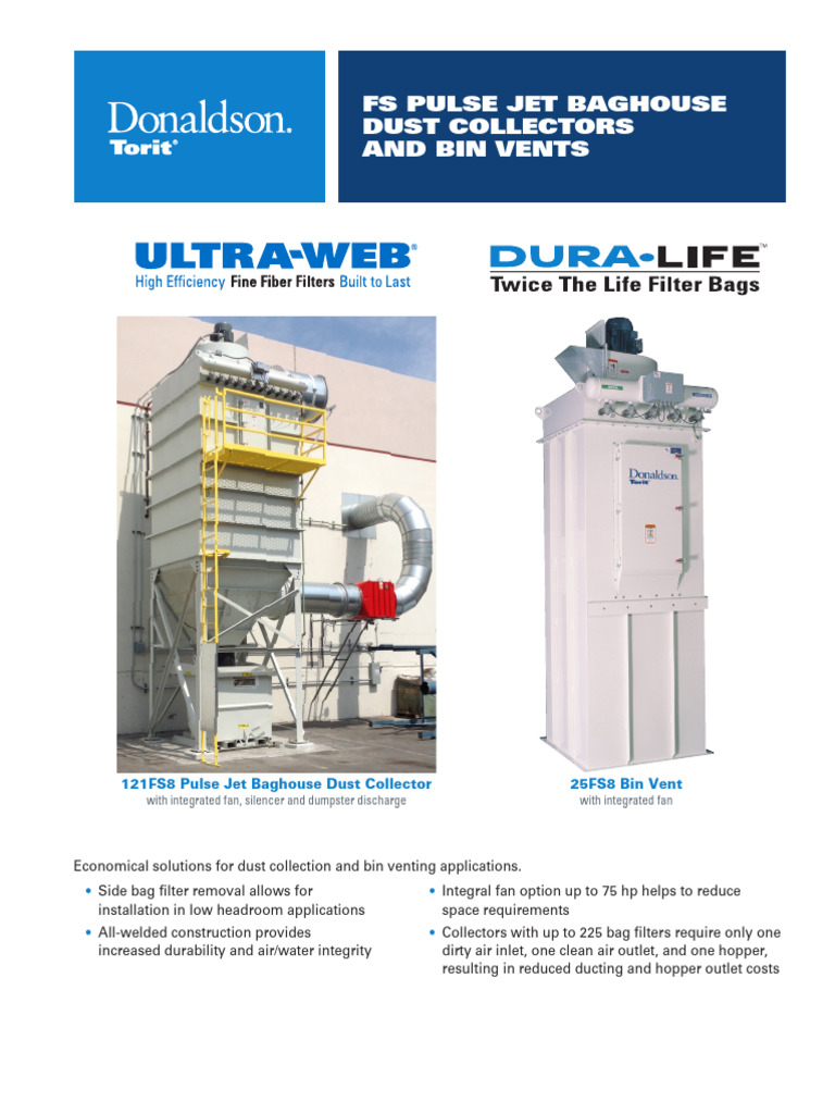 FS Pulse Jet Baghouse Bin Vent Collector | PDF | Manufactured Goods