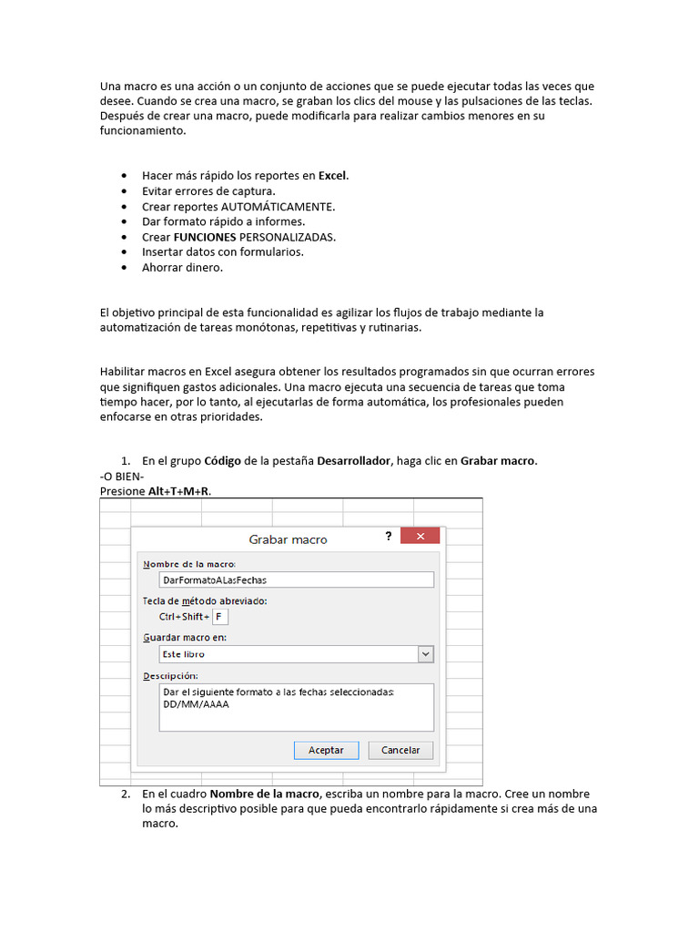 Una Macro | PDF Una Macro | PDF