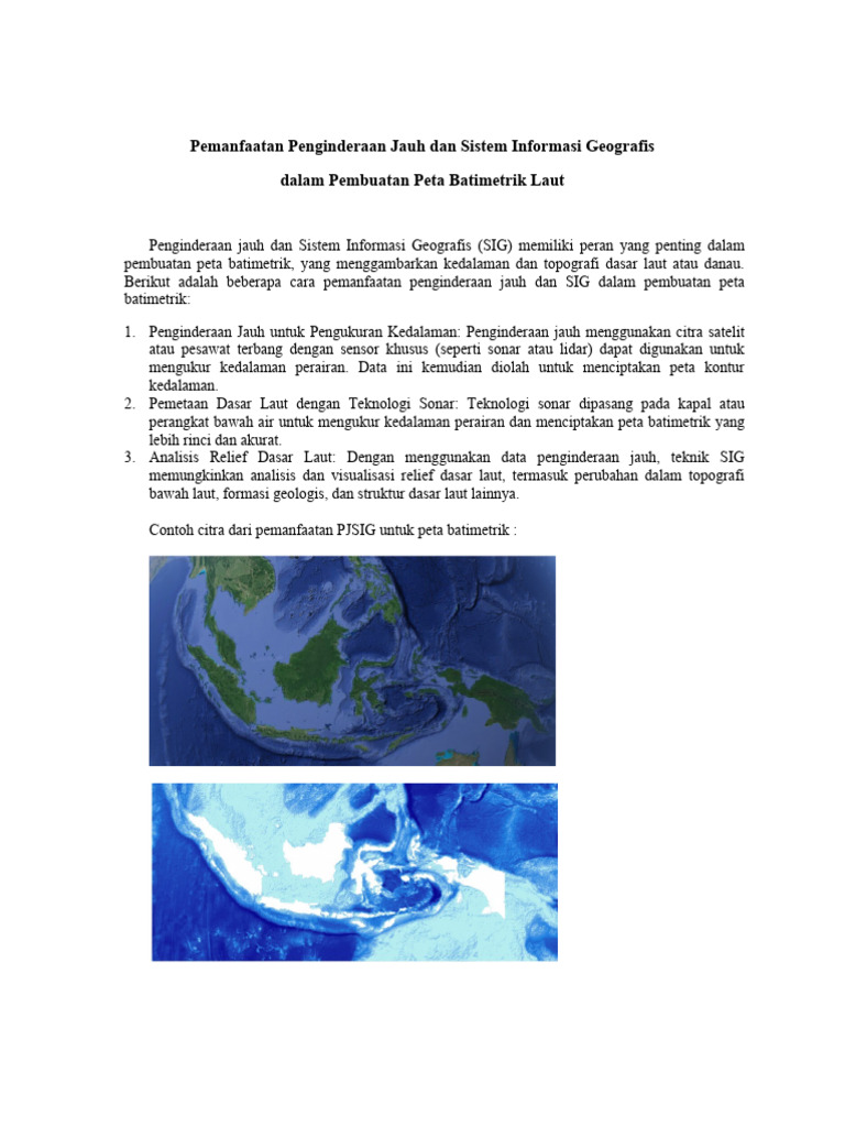 Pemanfaatan Penginderaan Jauh Dan Sistem Informasi Geografis | PDF