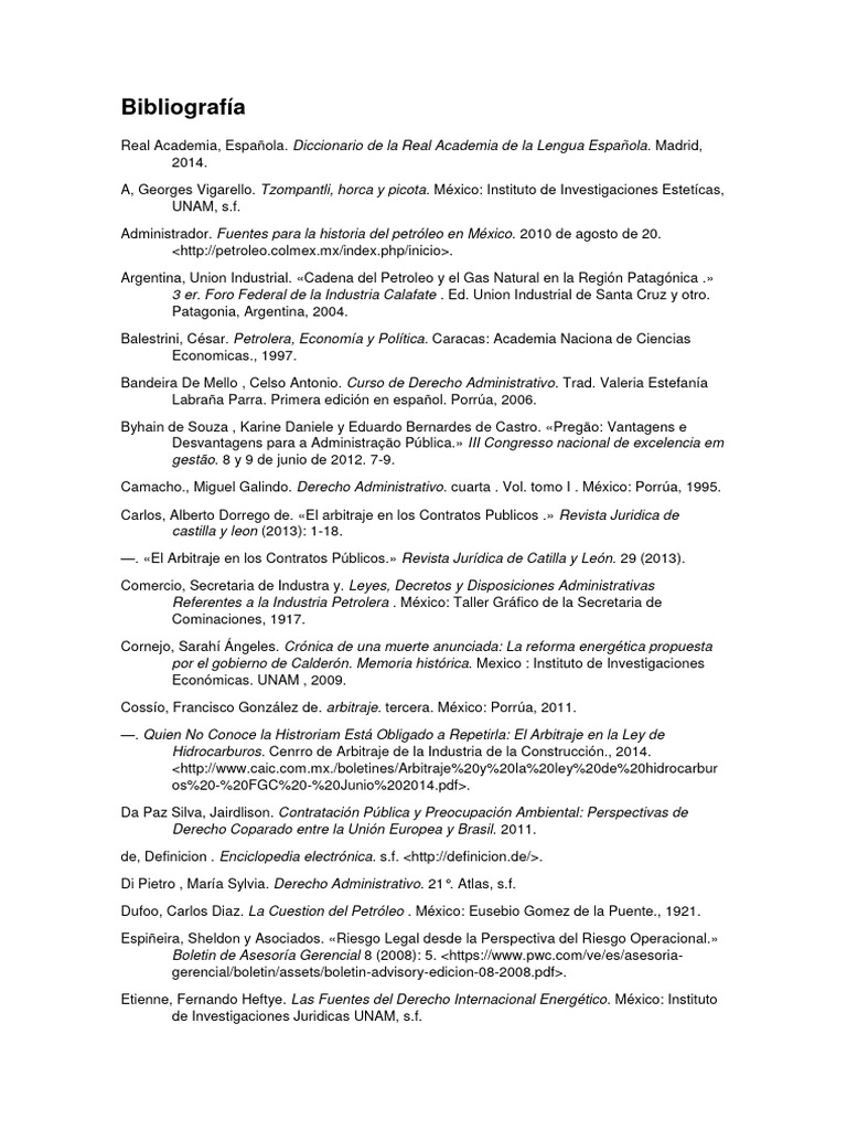 Bibliografia | PDF | México | Petróleo