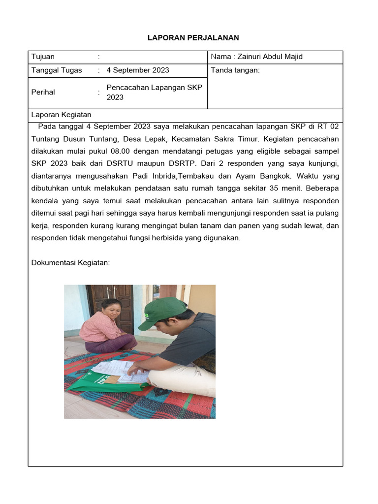 Format Laporan PPL | PDF