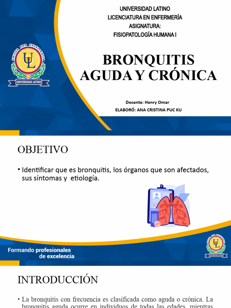 Bronquitis Aguda y Crónica | PDF