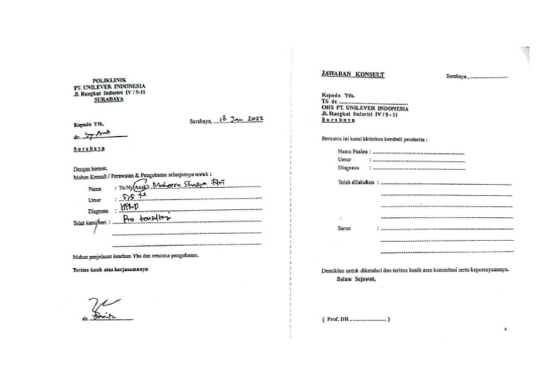 Surat Dokter Fia | PDF