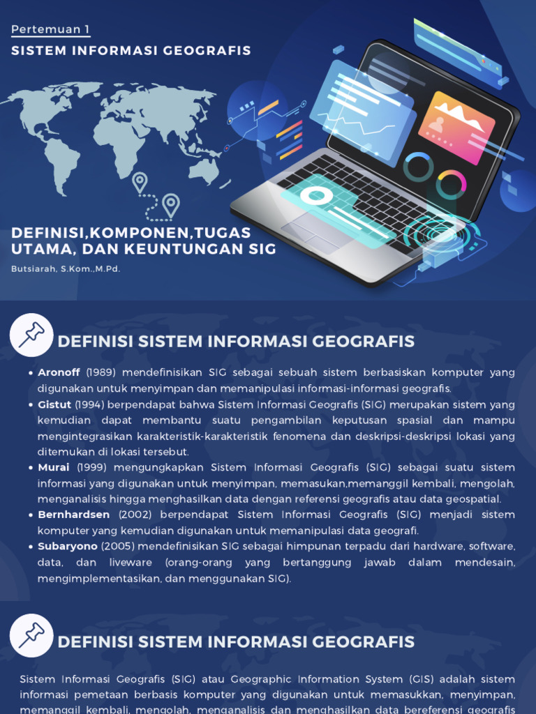 Definisi dan Komponen SIG Terlengkap | PDF | Komputer