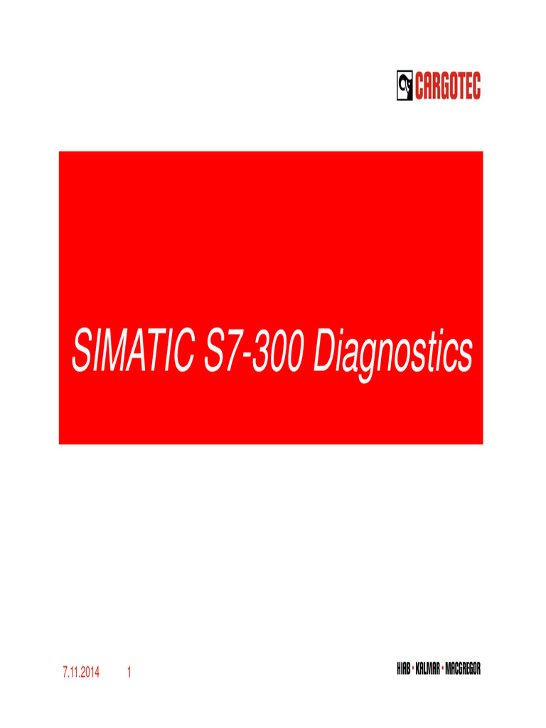 Simatic S7 300 Diagnostics Pdf Central Processing Unit Office