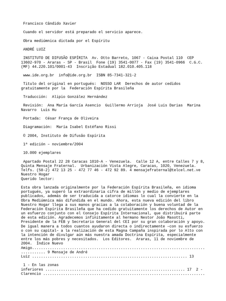 Nuestro Hogar | PDF | Verdad | Muerte