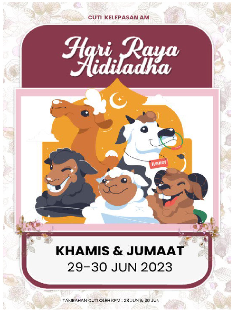 Divider Cuti Aidiladha | PDF