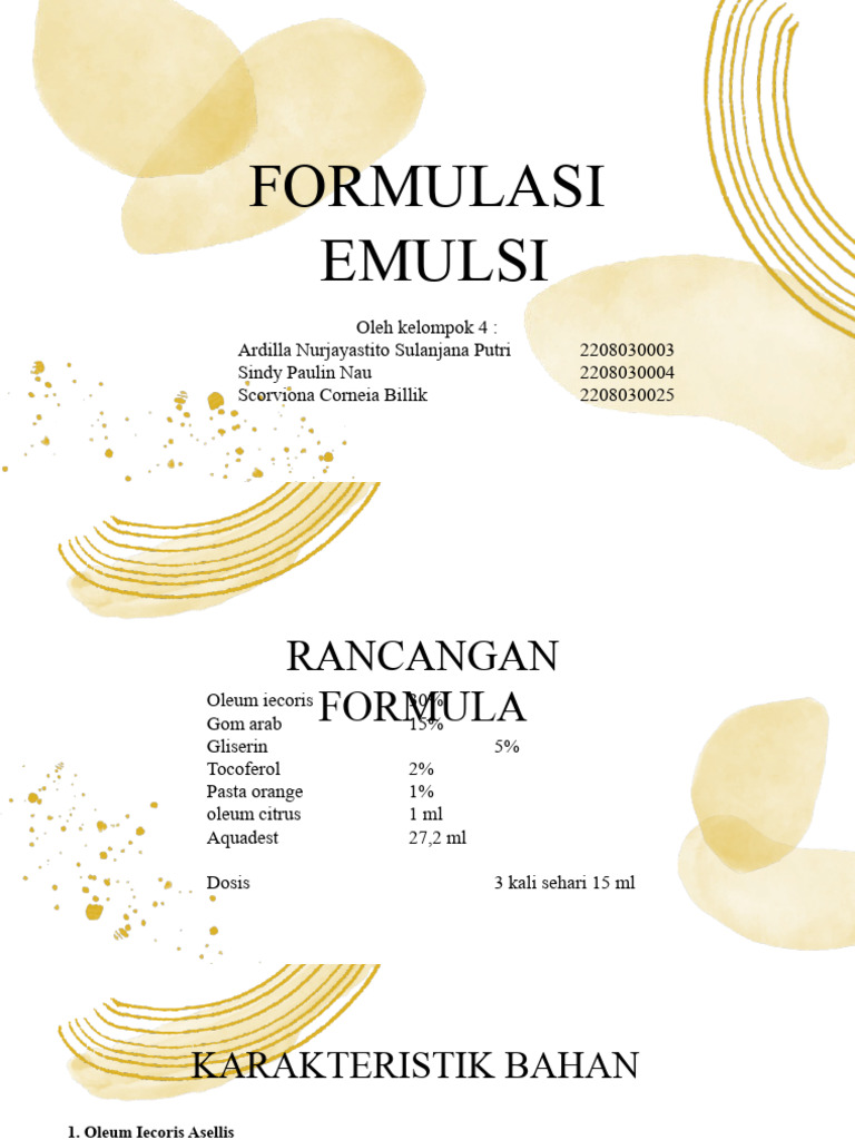 Formulasi Emulsi | PDF