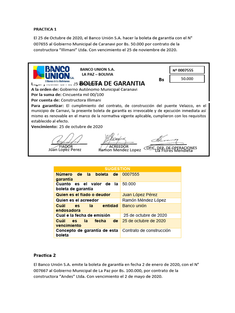 Boleta de Garantia (Reparado) | Descargar gratis PDF | Bancos | Derecho privado