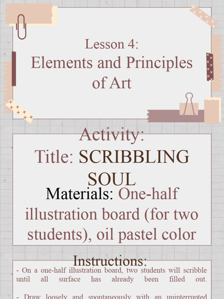 Elements and Principles of Art Activity | PDF | Home & Garden
