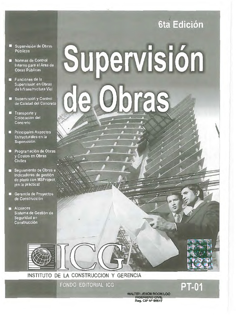 Supervisión de Obras ICG | PDF | Contratista general | Presupuesto