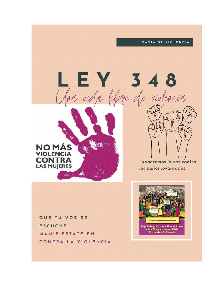 Afiches de Ley 348 y 045 Bolivia | PDF