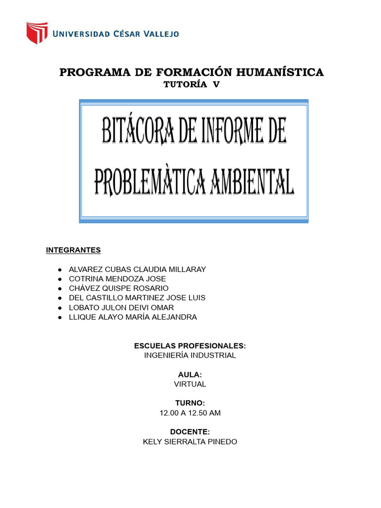 Bitácora de Estudio de Problemática - Tutoría V | PDF | Negocios | Arte