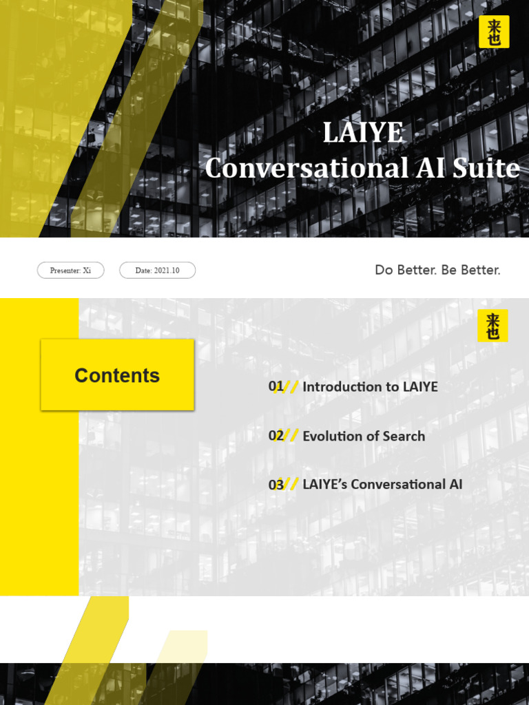 LAIYE ConversationalAI Suite | PDF | Artificial Intelligence | Intelligence (AI) & Semantics