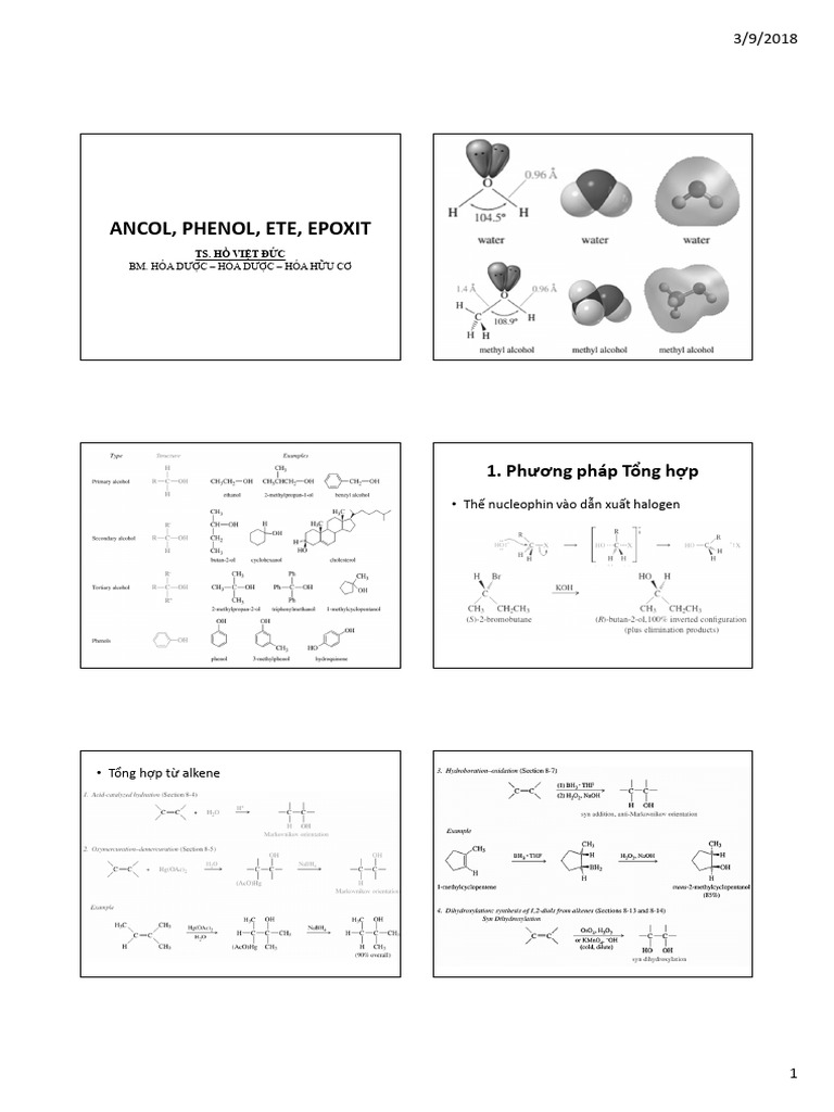 Bài 7. Ancol, Phenol, Ete, Epoxit | PDF