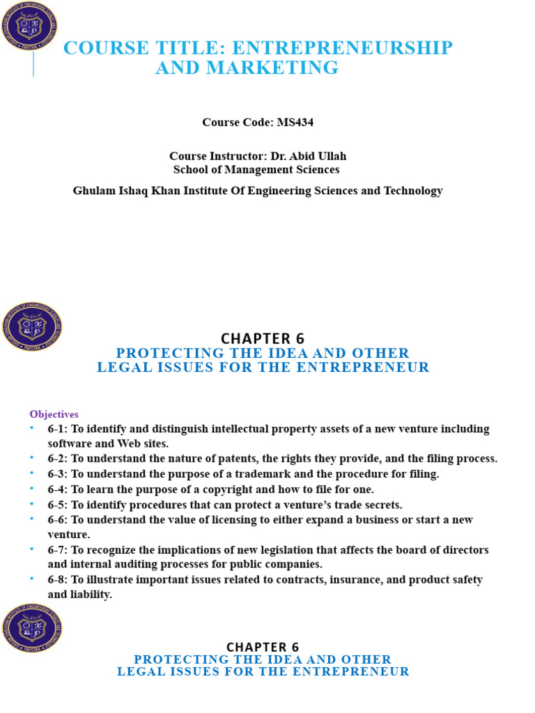 Chapter 6 Slides | PDF | Patent | Trade Secret