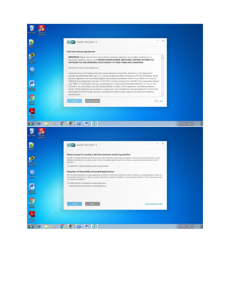 Install Antivirus | PDF