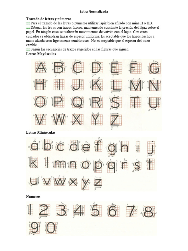 Letra Normalizada | PDF