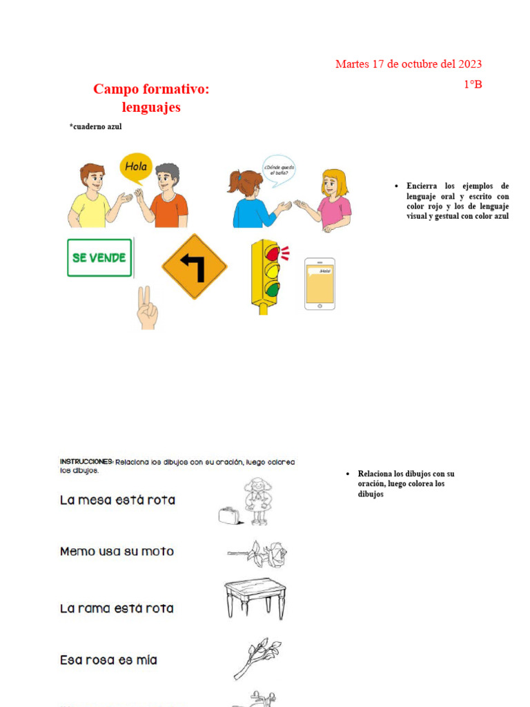 Actividades Lectoescritura Primer Grado Pdf Cuaderno Ciencia