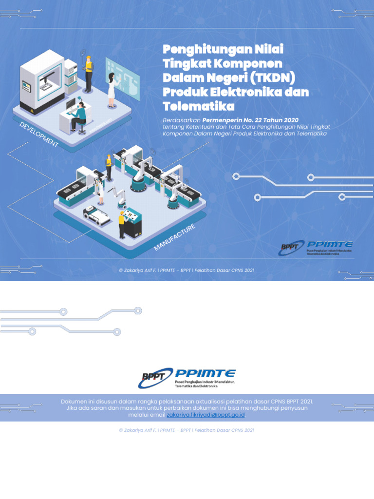 Penghitungan TKDN Produk Elektronika Dan Telematika | PDF
