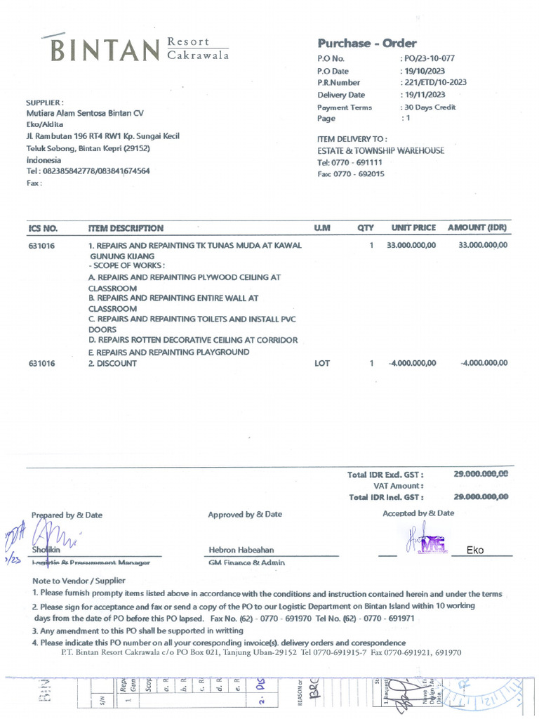 Po 23 10 007 BRC | PDF