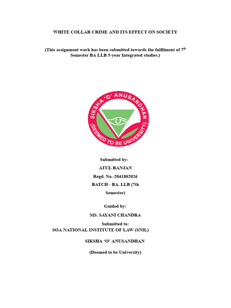 WCC Assignment | PDF