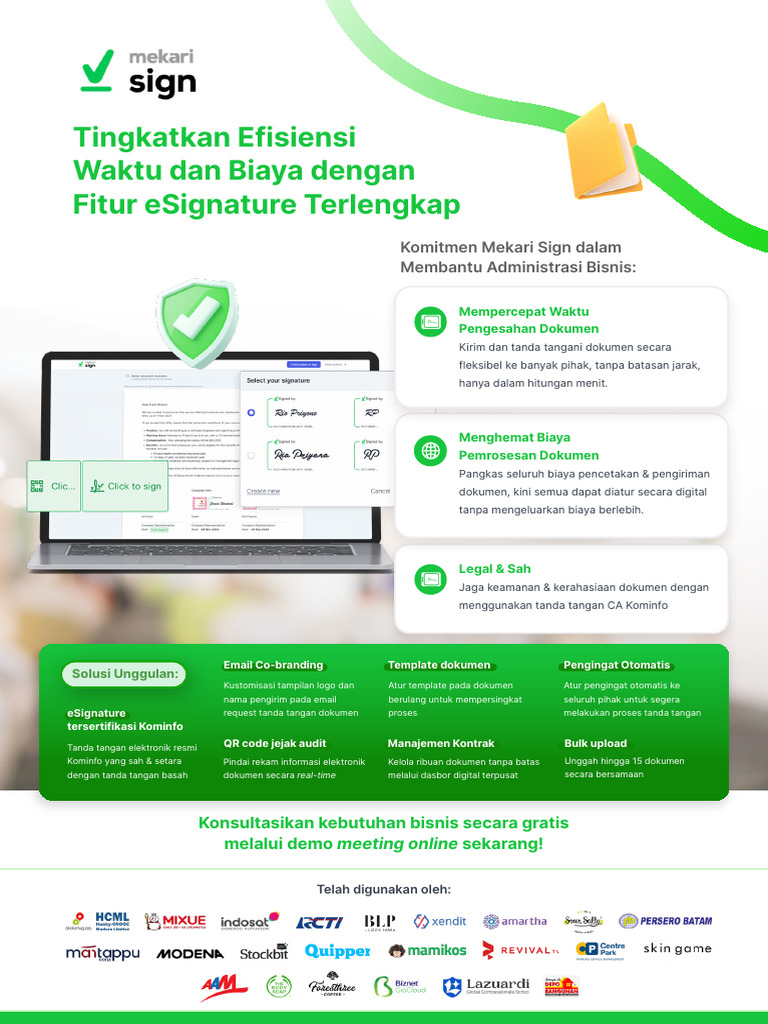 Brosur EMaterai & ESignature Mekari Sign | PDF