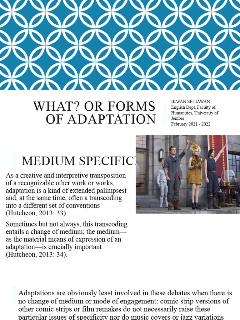 Form of Adaptation | PDF | Language Arts & Discipline