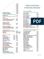 Senarai Harga Minuman Kedai Makan | PDF | Rice | Prepared Foods