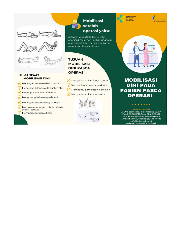 LEAFLET MOBILISASI DINI PASCA OPERASI Pages 1-2 - Flip PDF Download FlipHTML5 | PDF