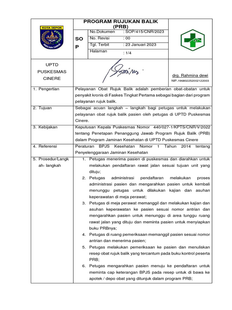 Sop PRB | PDF | Sains & Matematika