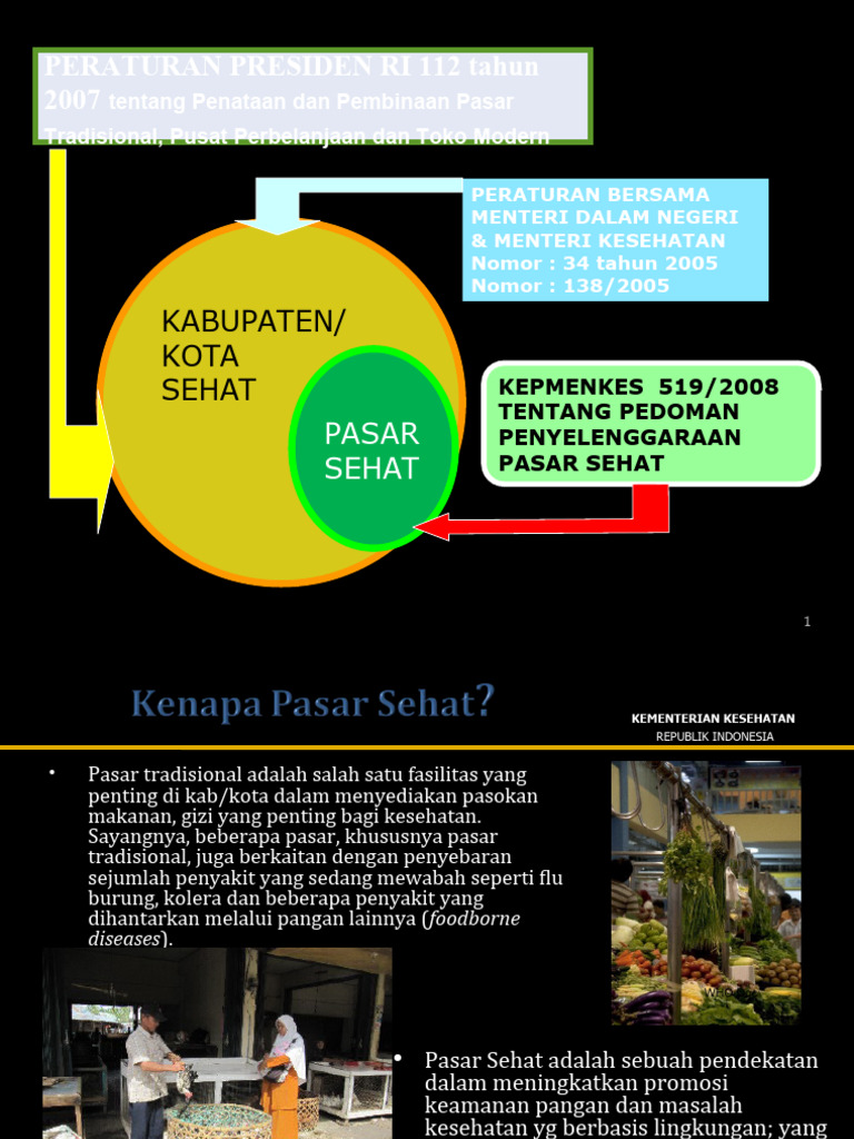 PASAR SEHAT-Prinsip Keamanan Pangan | PDF | Ilmu Sosial | Kesehatan Holistik