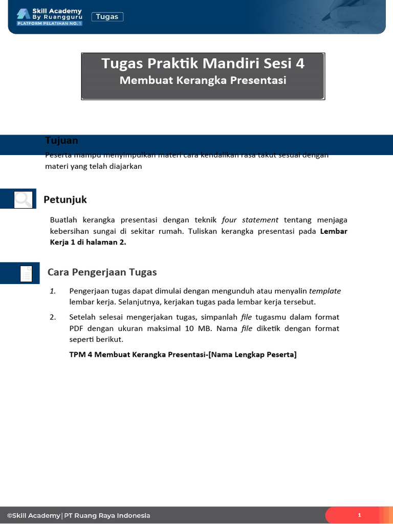 TPM 4 Membuat Kerangka Presentasi - (LIDIA BERLINA) | PDF