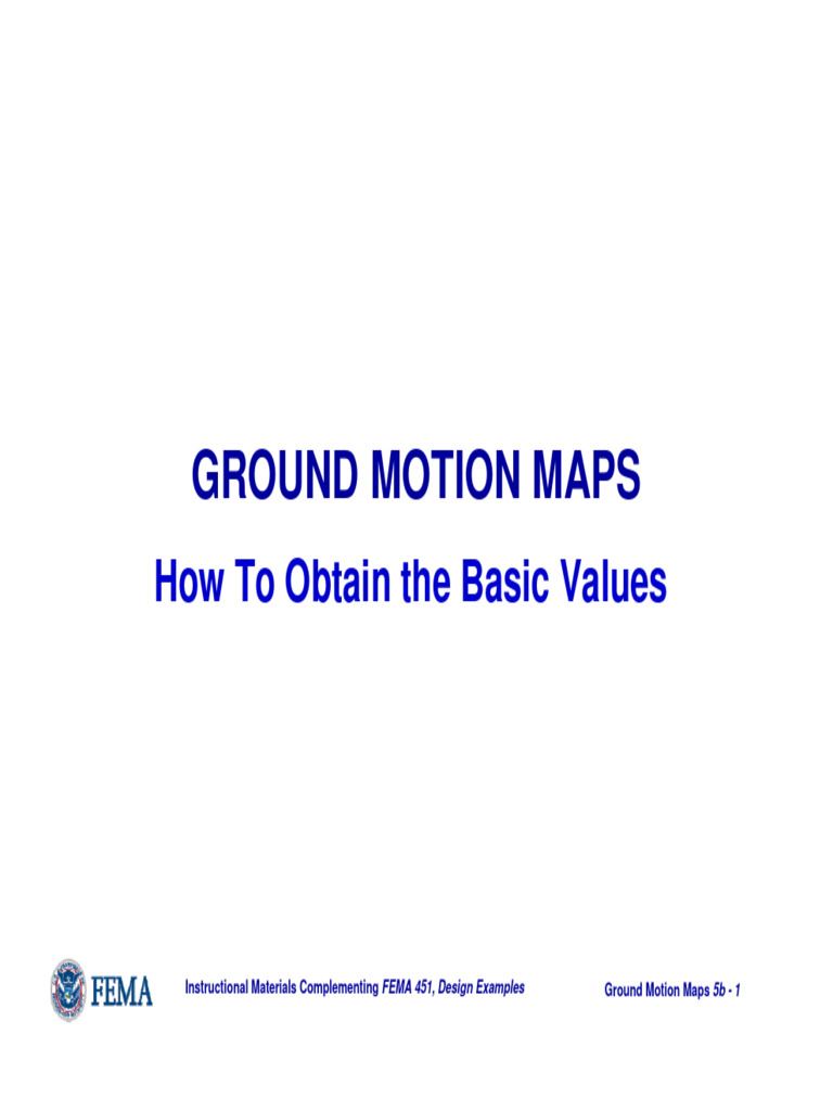 Topic05b GroundMotionMaps | PDF