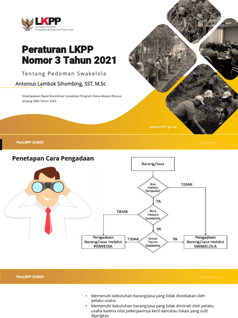 LKPP - Paparan Swakelola Kemendikbud-1 | PDF