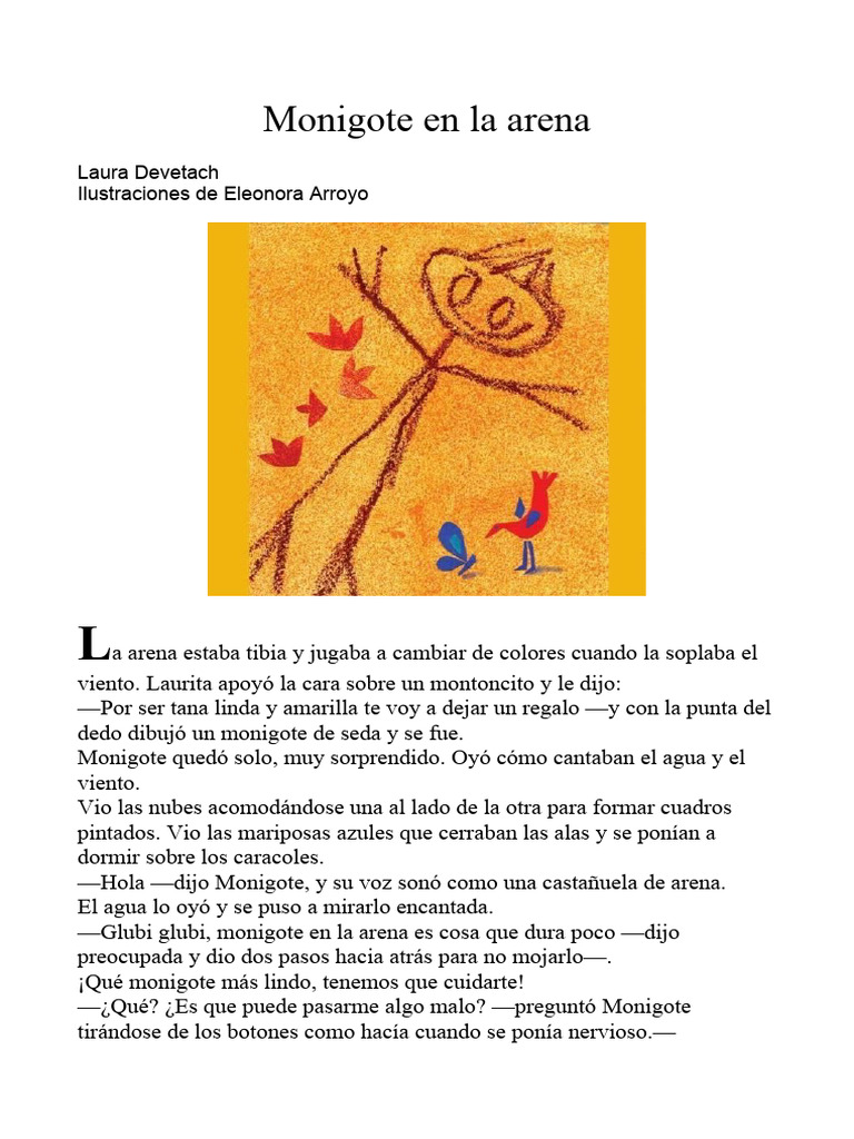 Monigote en La Arena - L. DEVETACH | PDF
