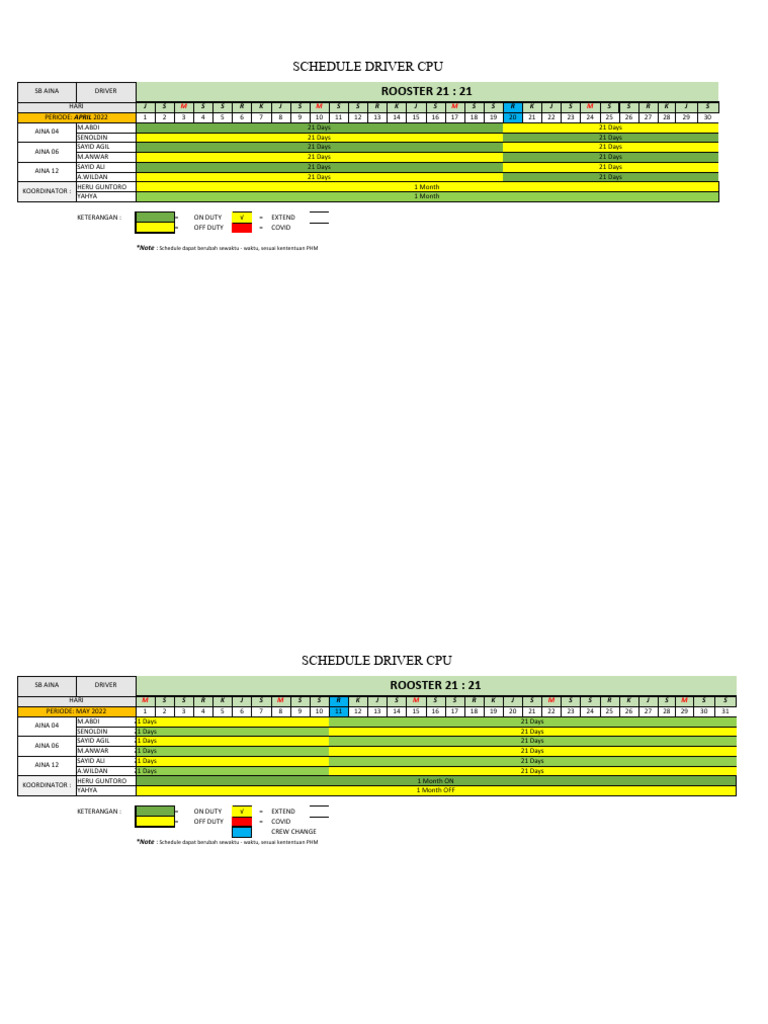 Schedule Cpu May 2022 | PDF