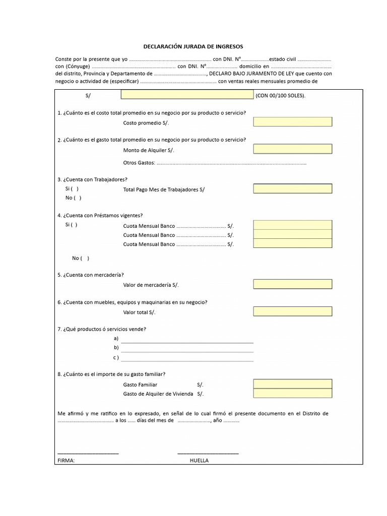 Informe de Ingresos SCP 3ra Categoría - V2 | PDF