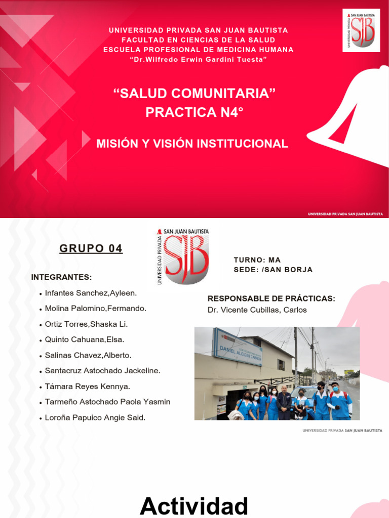 Actividad 4 - Salud Comu | PDF | Relaciones personales, crianza y desarrollo personal | Salud y ...