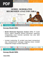 Kelompok 5 - Moderated Regression Analysis | PDF | Pengelolaan Keuangan & Uang | Metode & Bahan Ajar