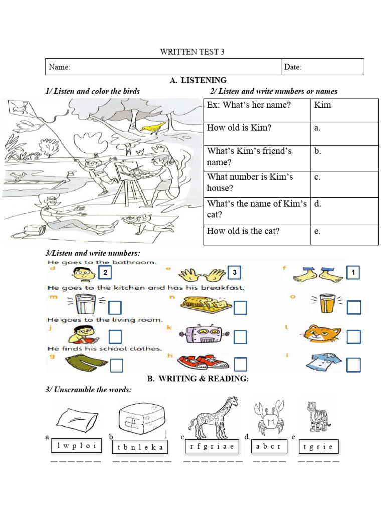 Written Test 3 | PDF