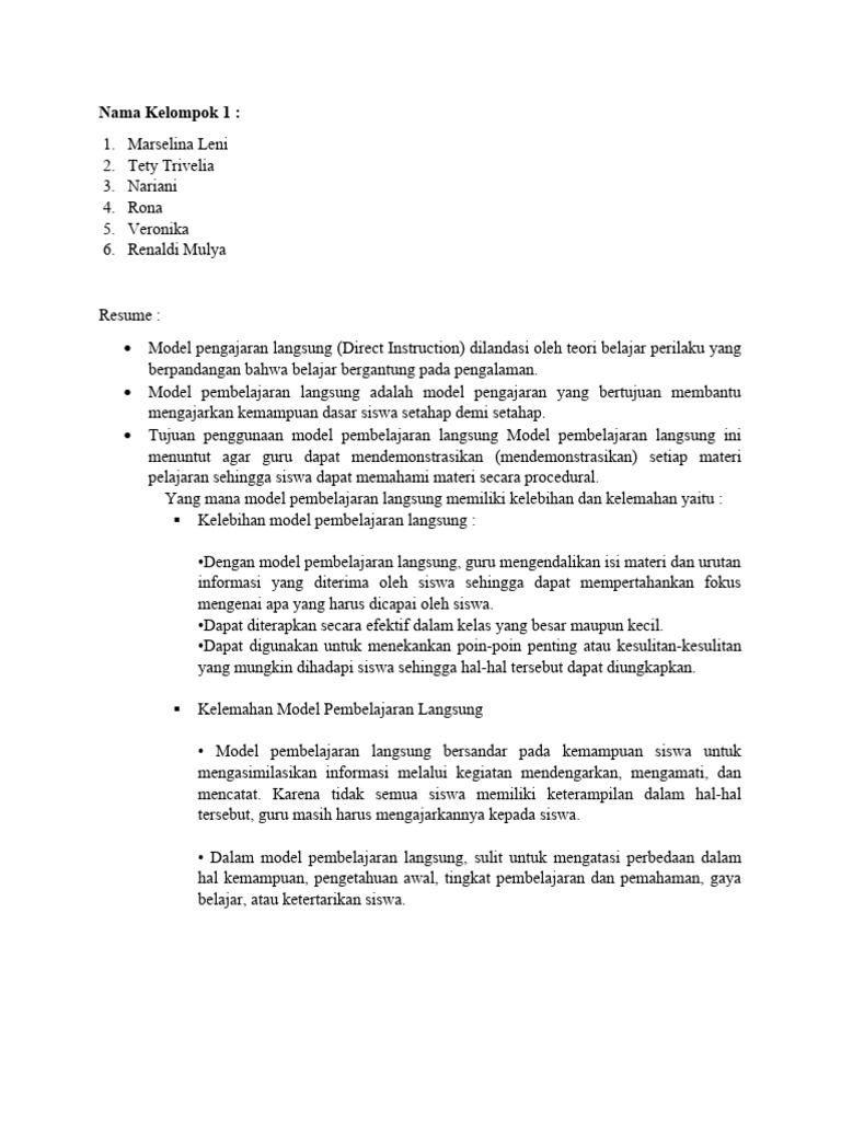 Resume Kelompok 1 | PDF | Karier & Perkembangan