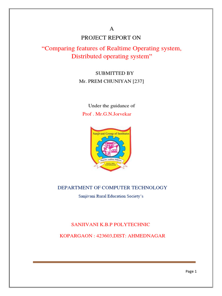 Osy Microproject Final Pdf Operating System Computer Data Storage 