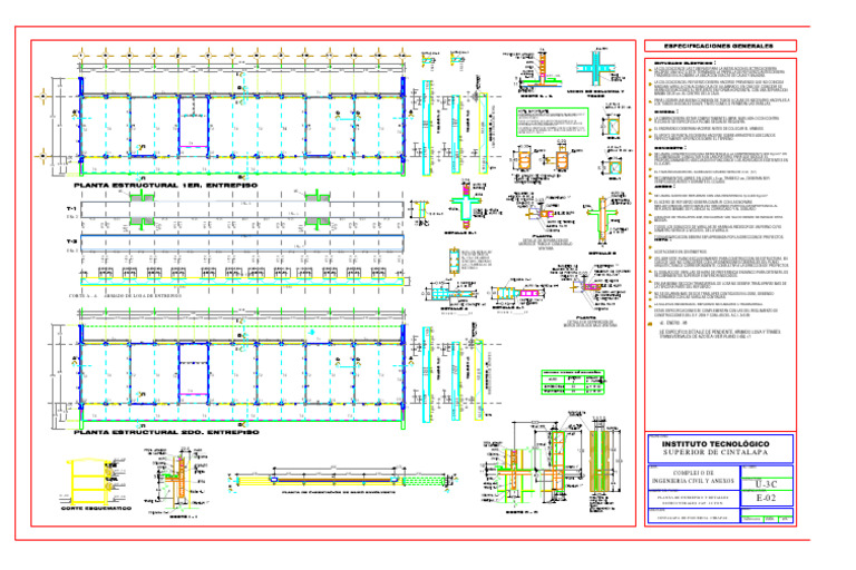 E-02 Planta de Entrepiso | PDF | Ingeniero civil | Ingeniería de ...